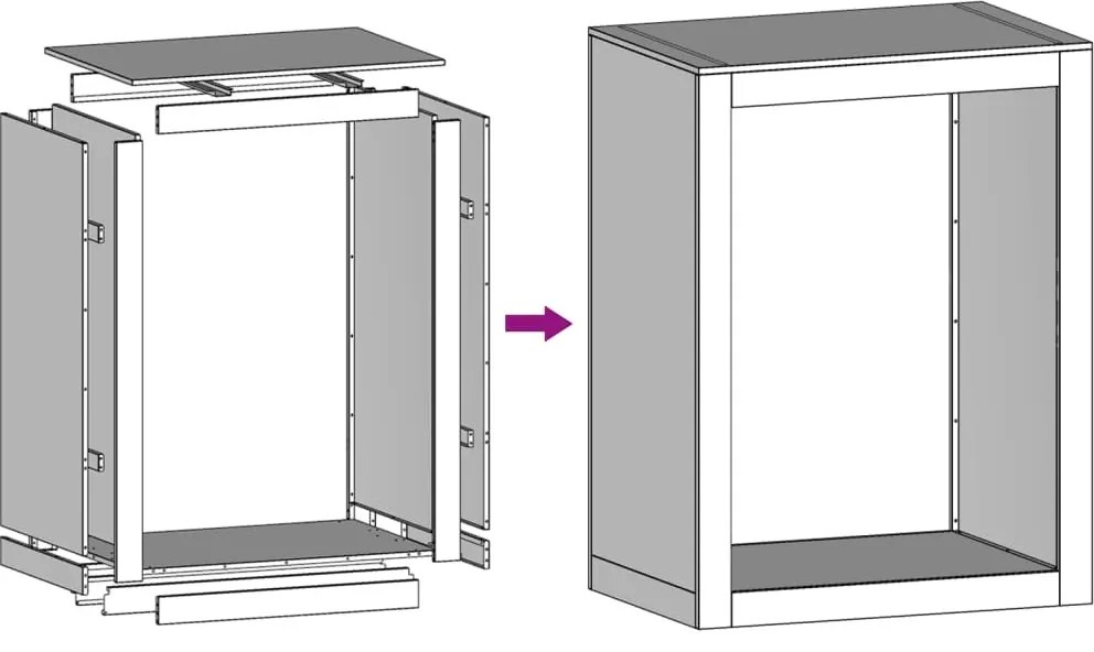 vidaXL Stojan na palivové dřevo antracitový 60 x 40 x 80 cm ocel [851000] Barva: Ocel/Antracitový