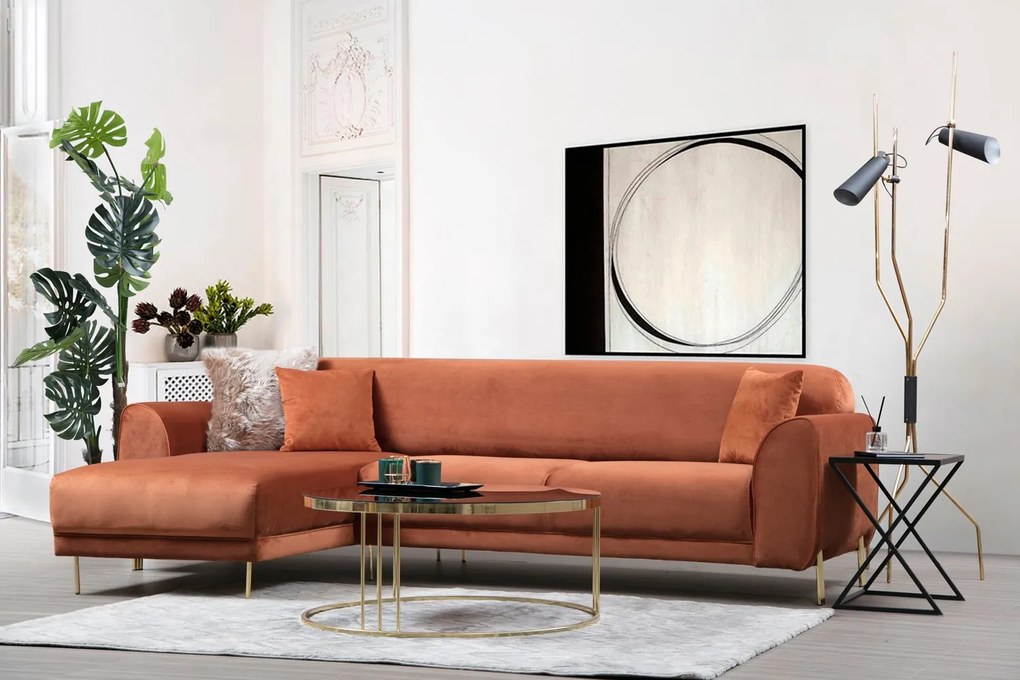 Hanah Home Pohovka IMAGE oranžová levý roh 560ARE1146