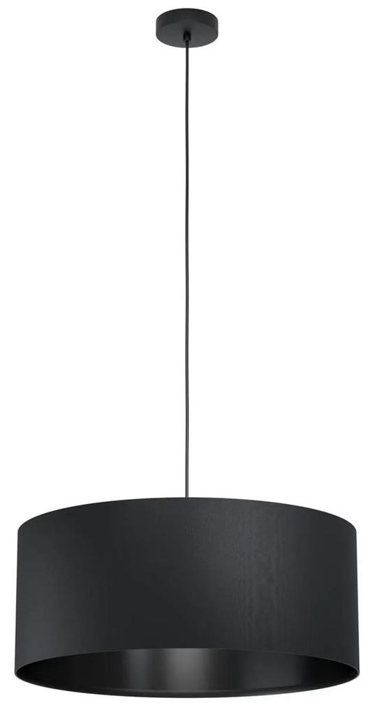 Závěsné moderní osvětlení MASERLO 1, 1xE27, 40W, černé, 53cm Eglo MASERLO 1 99043