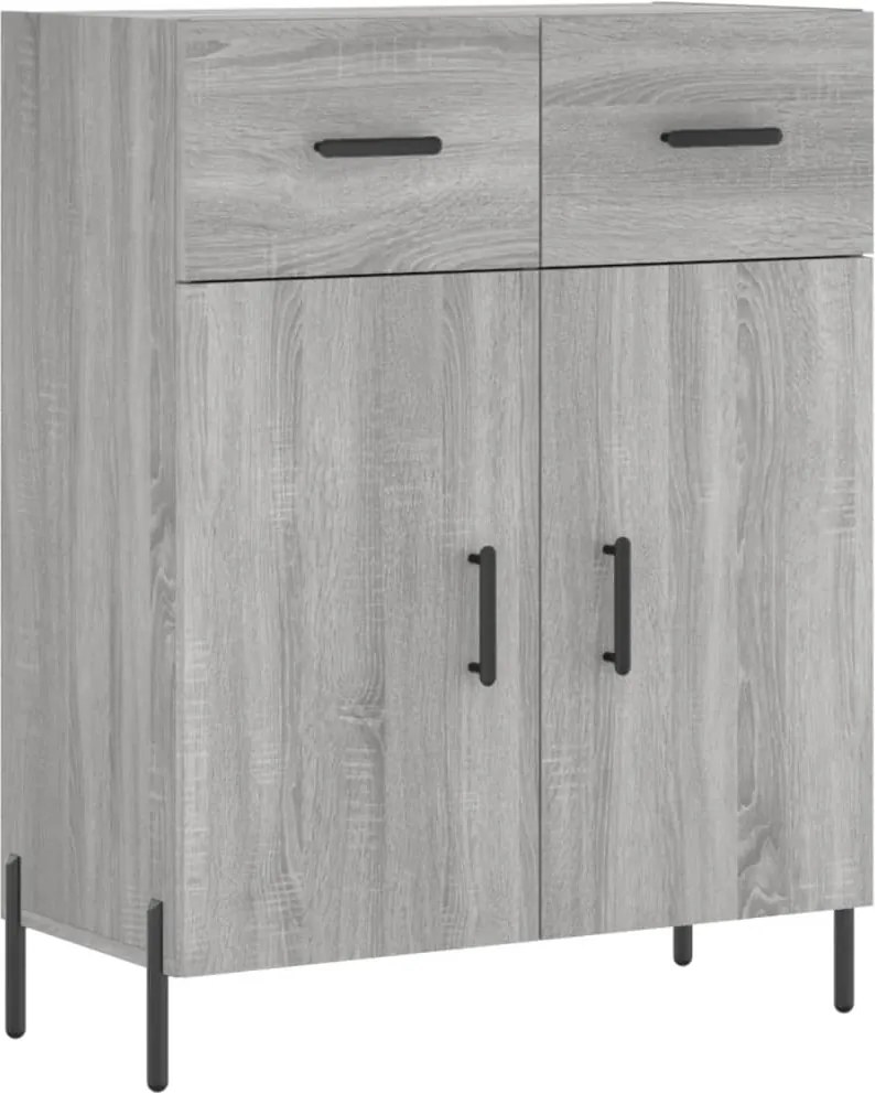 Skříň highboard šedá sonoma 69,5 x 34 x 180 cm kompozitní dřevo 3199887