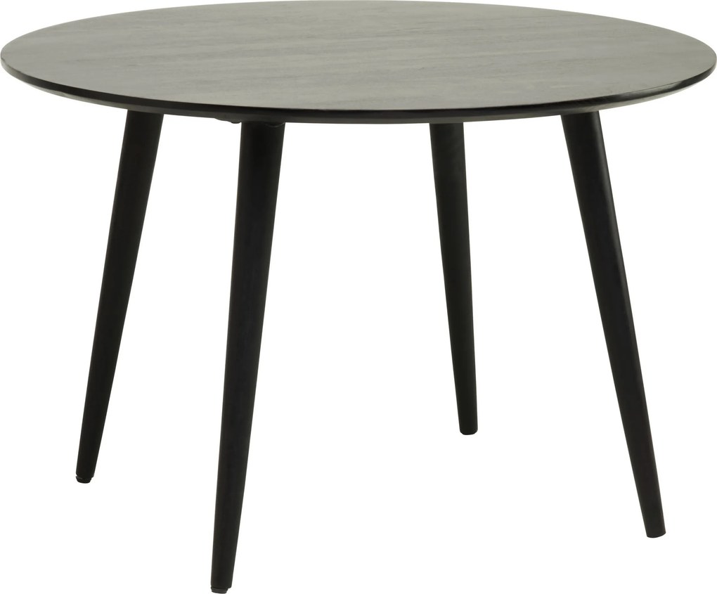 XXXLutz JÍDELNÍ STŮL, akácie, černá, 115/115/76 cm MID.YOU - Jídelní stoly - 001630027201