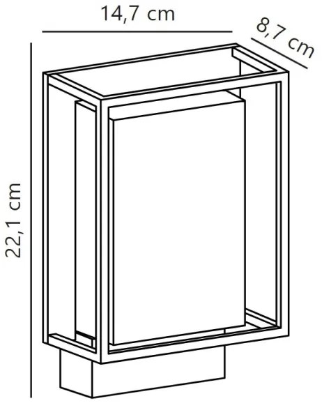 Nordlux - LED Venkovní nástěnné svítidlo NESTOR LED/8W/230V IP44