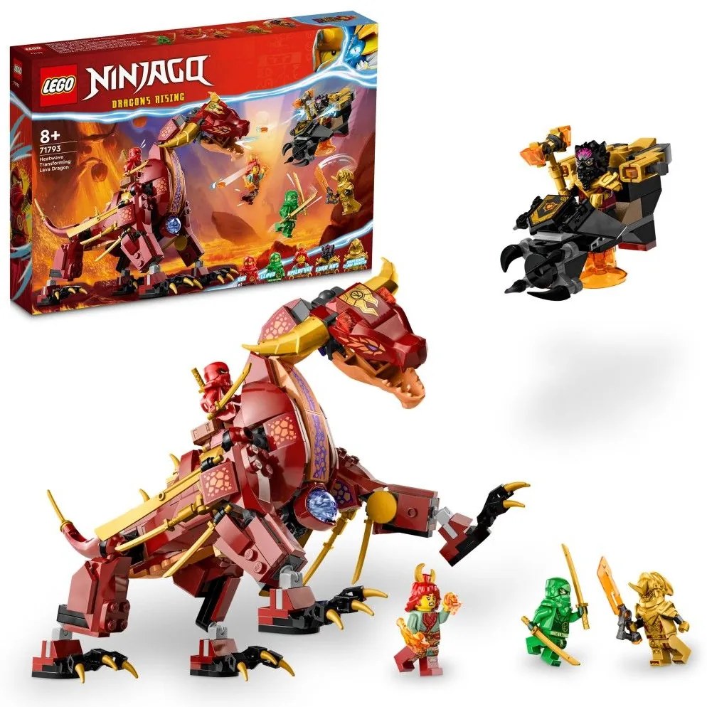 Lego stavebnice lego ninjago 71793 heatwave a jeho transformační lávový drak