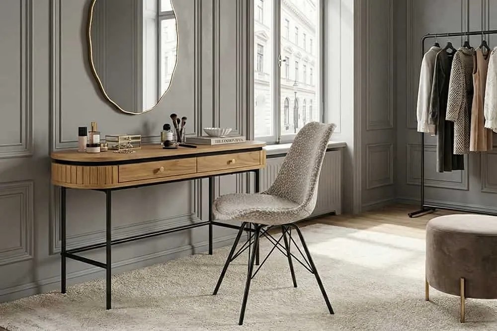 Designová židle Sweden béžová / šedá