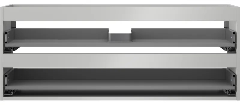 Mexen Box-A, závěsná skříňka 120 cm, 2 zásuvky, matná šedá, 91AX0-1200-470-2-62