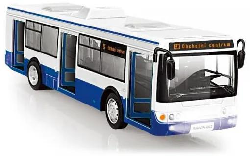 Rappa Autobus česky mluvící 28 cm modrý volný chod se světlem a zvukem