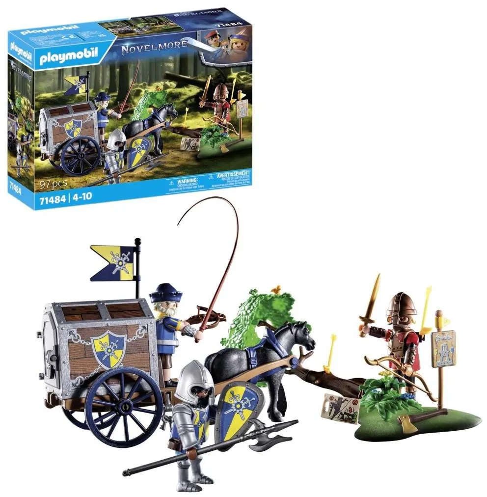 Set figurek a příslušenství playmobil 71484 přepadení transportního vozu