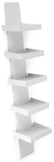 Tomasucci Knihovna STEP WHITE 155x31x35cm,bílá