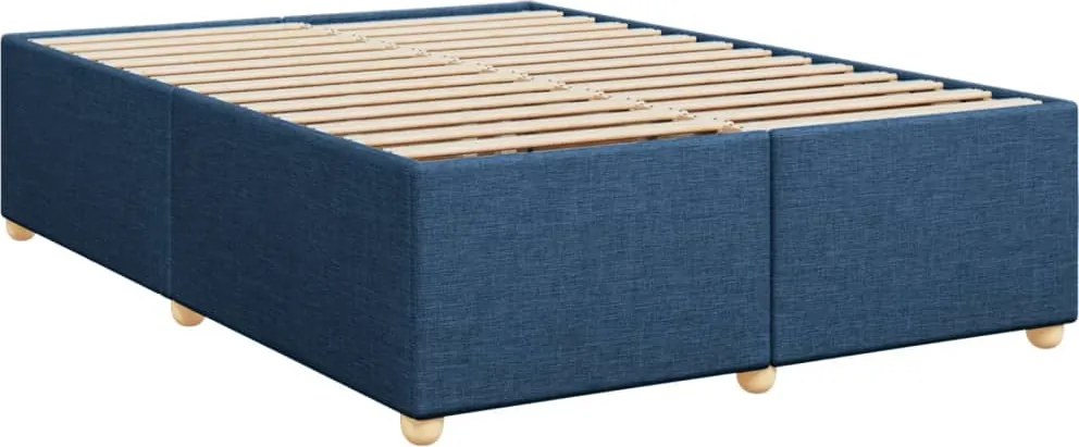 Rám postele bez matrace modrý 140 x 200 cm textil 3284742