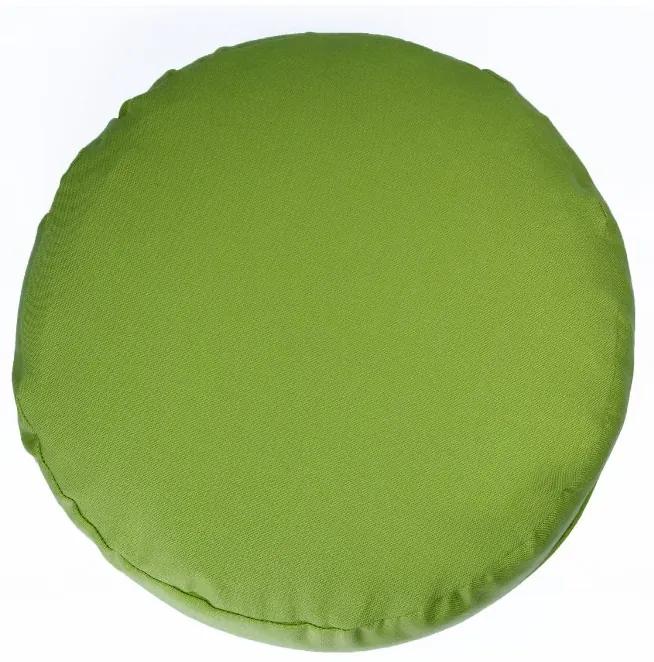 S radostí - vlastní výroba Pohankový sedák jednobarevný - pistáciově zelený Velikost: ∅30 x v18 cm