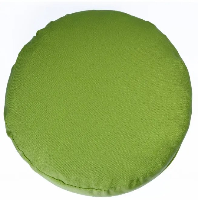 S radostí - vlastní výroba Pohankový sedák jednobarevný - pistáciově zelený Velikost: ∅35 x v18 cm