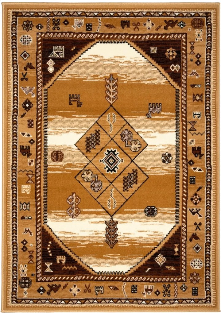 Kusový koberec TEHERAN T-375 beige, 190x280, béžová, chodba / predsieň, Alfa Carpets