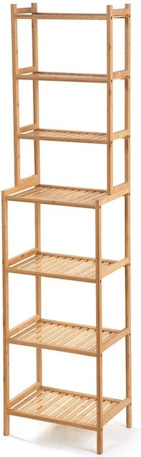 Bambusový koupelnový regál v přírodní barvě 40x154 cm Skaren – Bonami Essentials