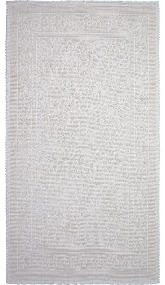 Krémový bavlněný koberec Vitaus Osmanli, 80 x 200 cm