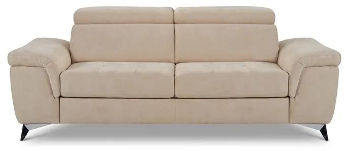 Pregio Italia sofa&relax Polohovací gauč Bright Provedení: 2 místná + lehátko, Vzorník látek: tekno fibra 02 linen