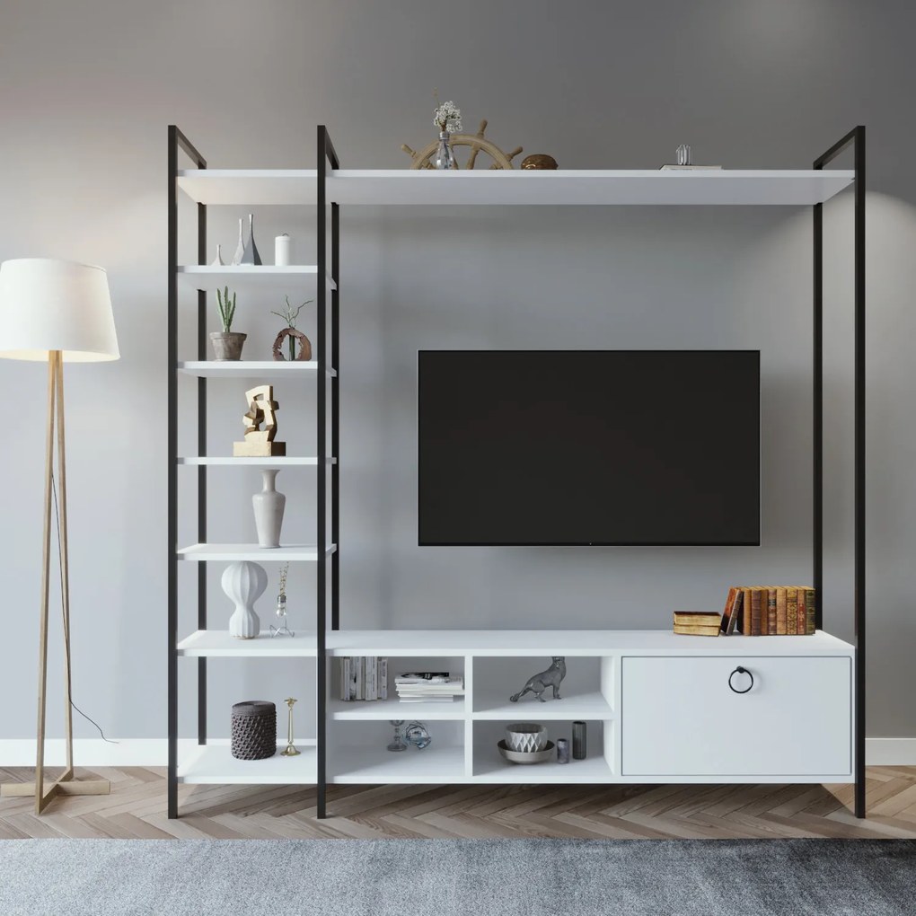 Kalune design Obývací stěna MAT bílá 285LCV1138