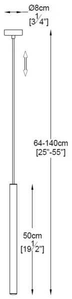 Zuma Line P0461-01A-F4F4 - LED Lustr na lanku LOYA LED/5W/230V