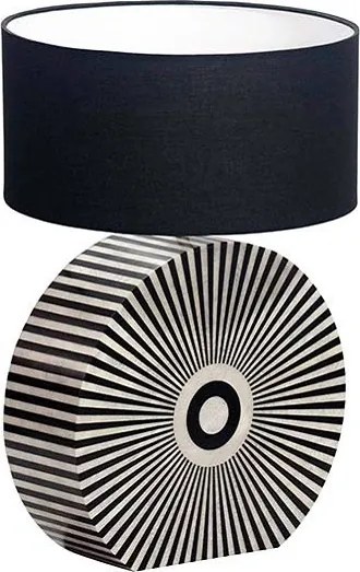 Designová stolní lampa Ilissa 62 cm černo-bílá