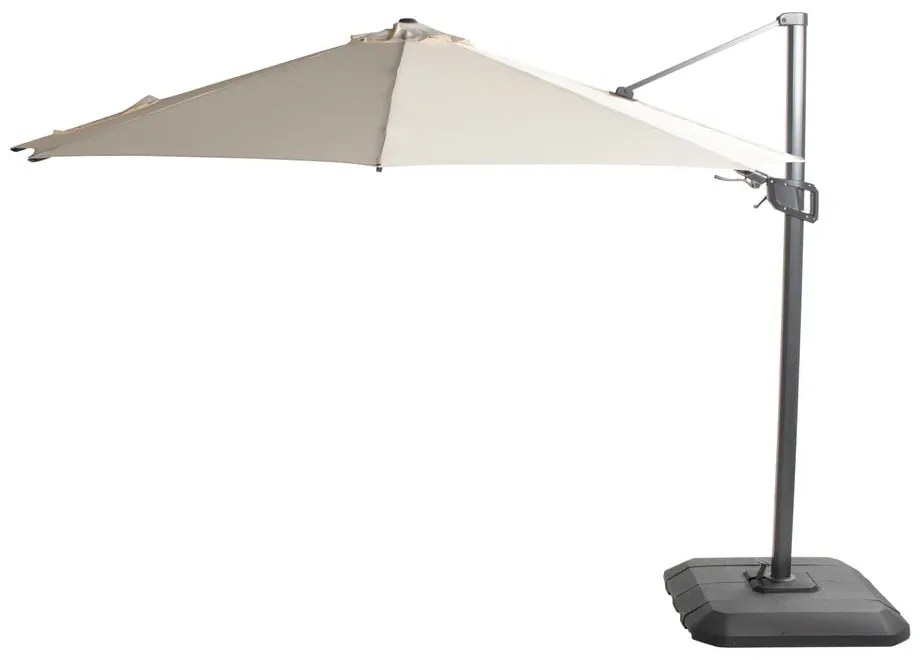 Béžový slunečník ø 350 cm Shadowflex Deluxe – Hartman