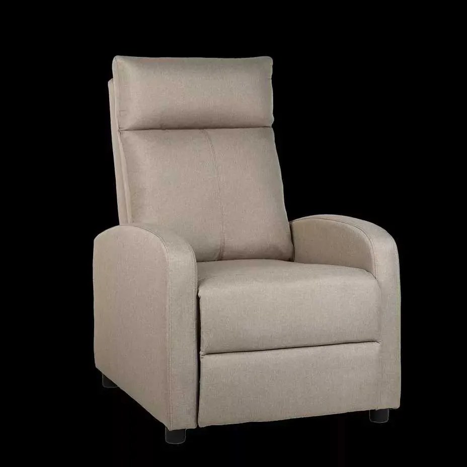 LuxuryForm DESIGN Televizní křeslo RUFO s polohováním - béžové