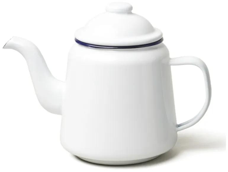 Bílá smaltovaná čajová konvička Falcon Enamelware, 1 l