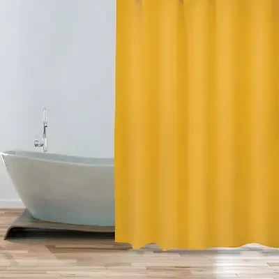 MSV sprchový závěs žlutý / 180 x 200 cm / polyester