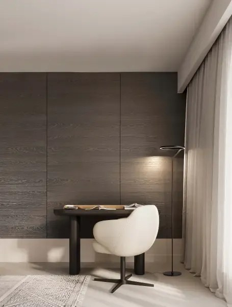 LED stmívatelná černá stojací lampa Tilia