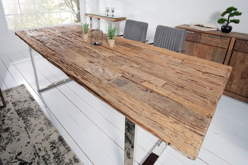 Jídelní luxusní stůl Barracuda 180 cm z masivního dřeva - teak