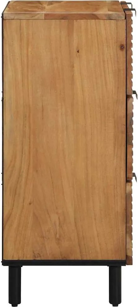 Sestava komody 2 ks 120 x 33 x 75 cm Masivní akátové dřevo 3310010