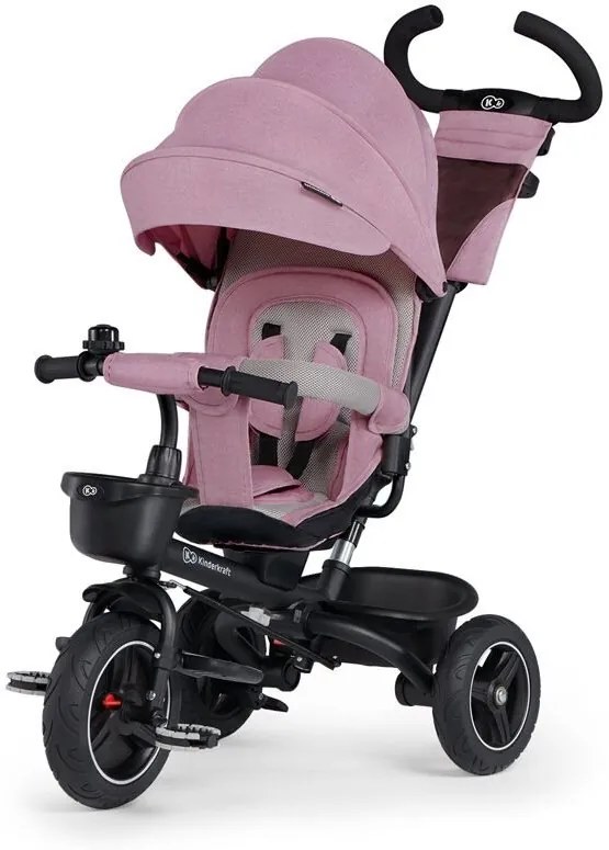 Tříkolka kinderkraft spinstep pink