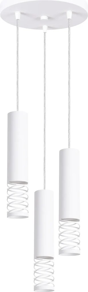 Sollux Lighting Závěsné svítidlo LAMI 3P bílé
