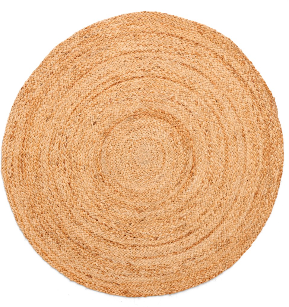 My Flair, AKCE: 120x120 (průměr) kruh cm Kusový koberec Lola natur kruh, béžová, chodba / předsíň
