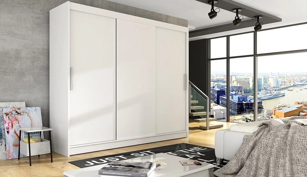 FN Skříň Astana II 250 cm bílá
