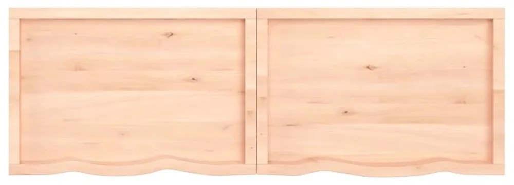 Petromila Nástěnná police 180x60x(2-6) cm neošetřené masivní dubové dřevo