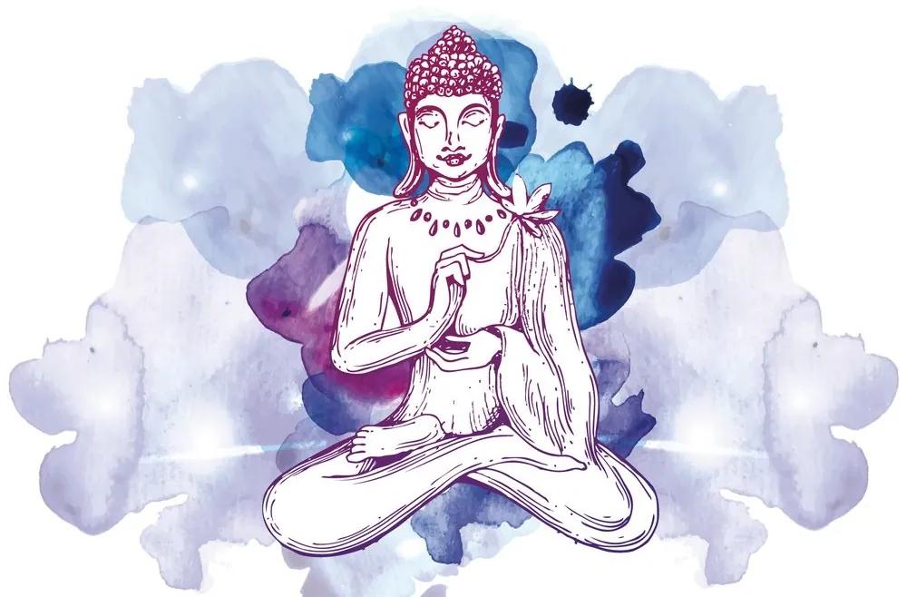 Samolepící tapeta ilustrace Buddhy - 300x200 cm