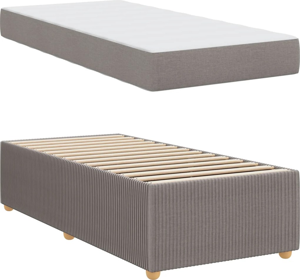 Rám postele Taupe 80 x 200 cm textil 3398318