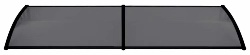 Stříška nad dveře 300 x 80 cm polykarbonát Dekorhome Černá