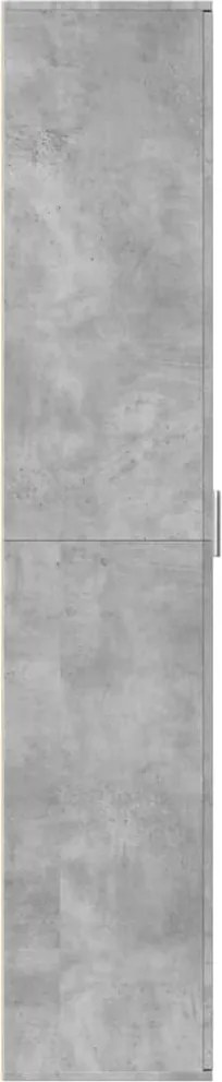 Skříň highboard betonově šedá 60 x 35 x 180 cm kompozitní dřevo 3276668
