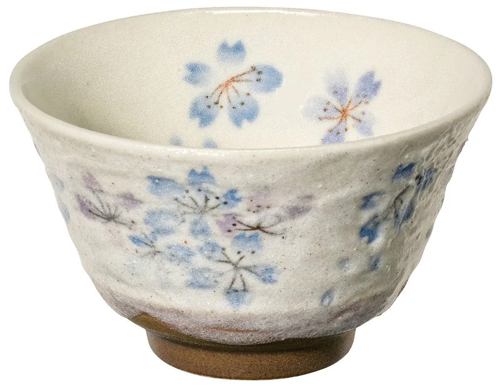 Kana- japonská miska na čaj modré květy