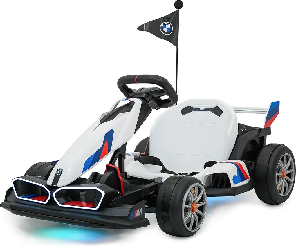 Ramiz BMW motokára s funkcí driftu bílá