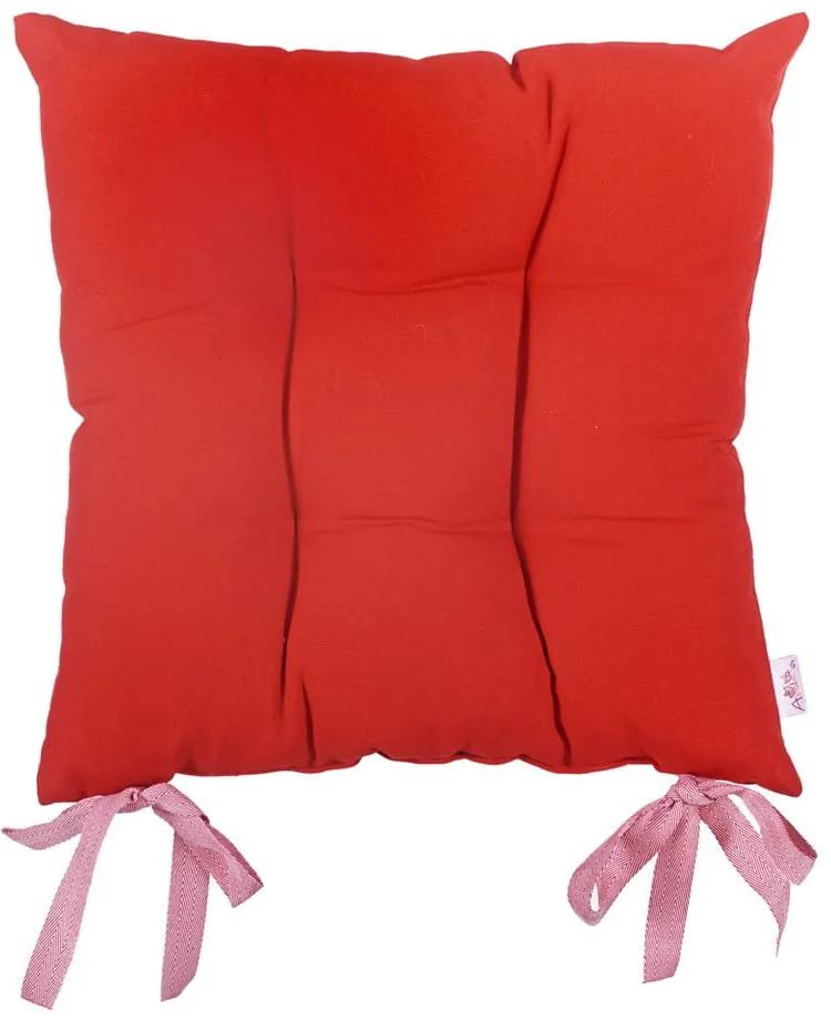 Červený podsedák Apolena Plain Red, 41 x 41 cm