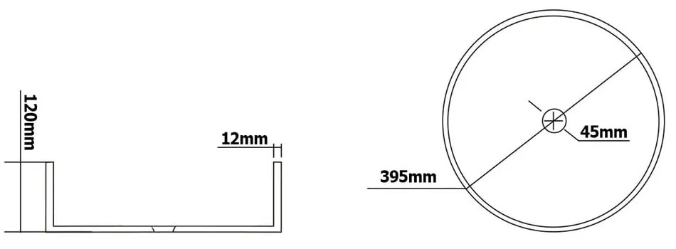 Černé skleněné kulaté umyvadlo ø 39,5 cm Maragua – Sapho