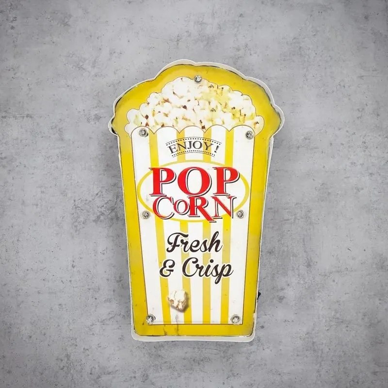 Světelný LED nápis Popcorn