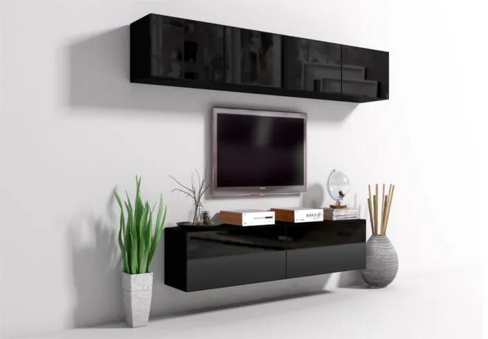 MEBLINE Luxusní obývací stěna ONYX 2B