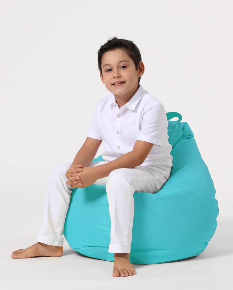 Atelier del Sofa Zahradní sedací vak Premium Kids - Turquoise, Tyrkysová