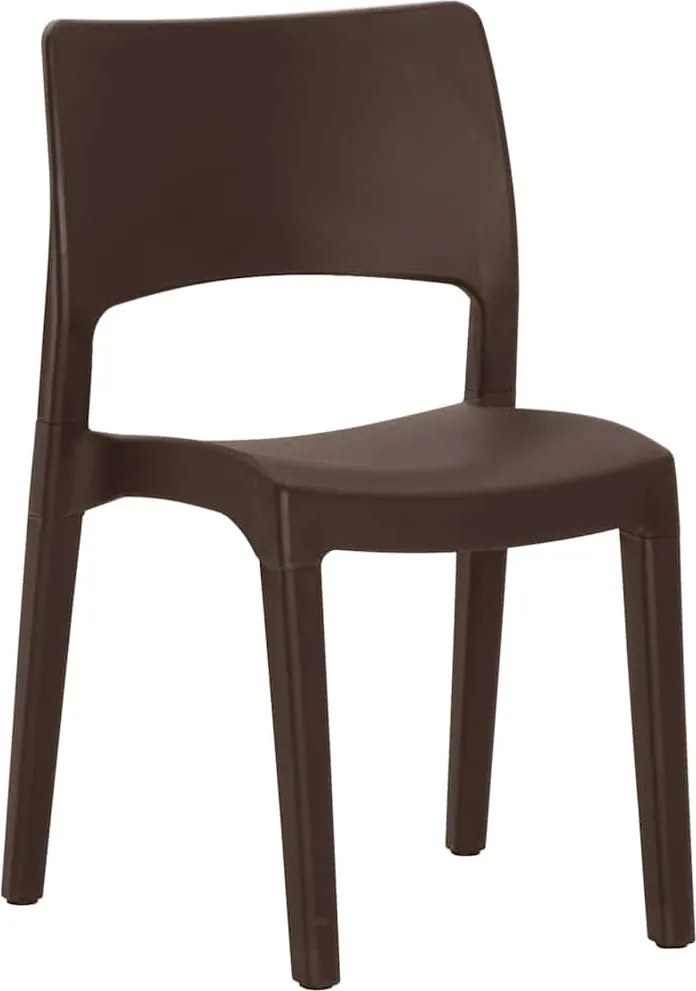 Zahradní židle 2 ks mocca polypropylen 317727