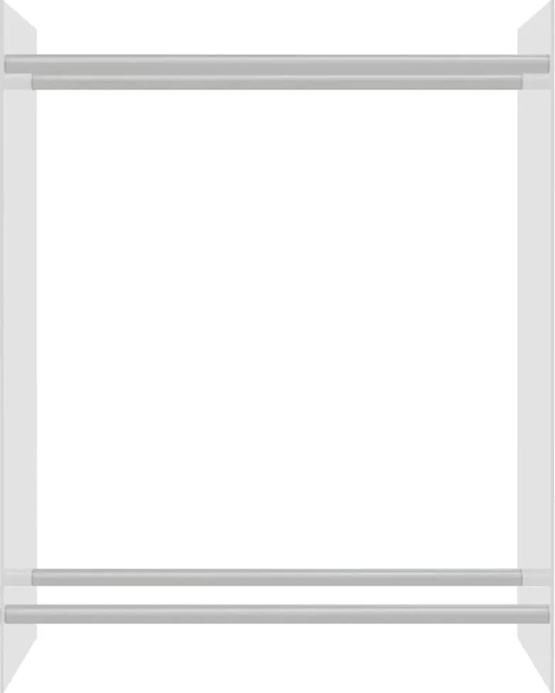 Stojan na palivové dříví průhledný 80x35x100 cm tvrzené sklo 327469
