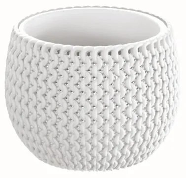 PROSPERPLAST Květináč - SPLOFY BOWL Průměr: 23,9 cm, Barva: krémová