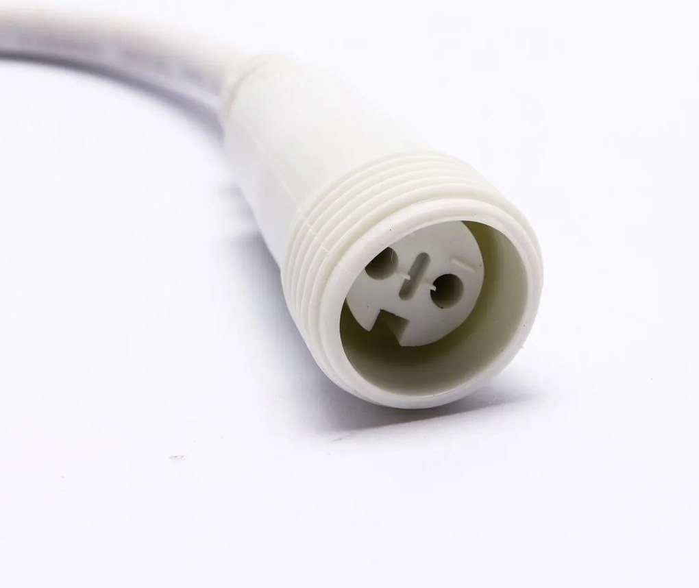 Easy Fix světelná girlanda, venkovní, 50 m, pro 50 žárovek E27, bílý kabel, IP67, bez žárovek, cívka