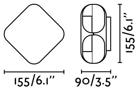 FARO 71212 - LED Venkovní nástěnné svítidlo BU-OH LED/12W/230V IP65